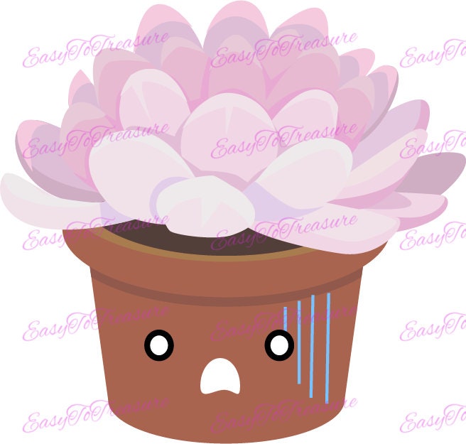 Digital Download Clipart – 10 Cactus Succulent Plants Clipart Group ...