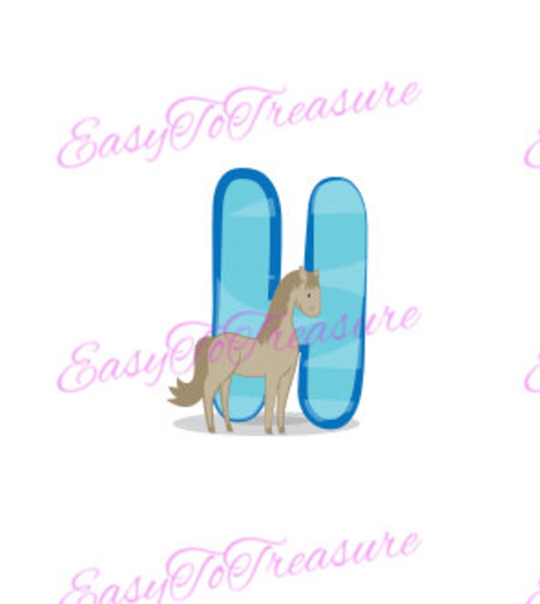 Digital Download Clipart – Alphabet Animal Horse JPEG and PNG Files - Etsy
