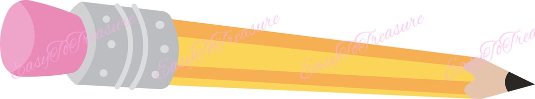 Digital Download Clipart – Pencil, Back to School Supplies JPEG and PNG ...