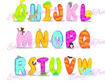 Music Alphabet Font With Instruments Letters Clipart Clip - Etsy