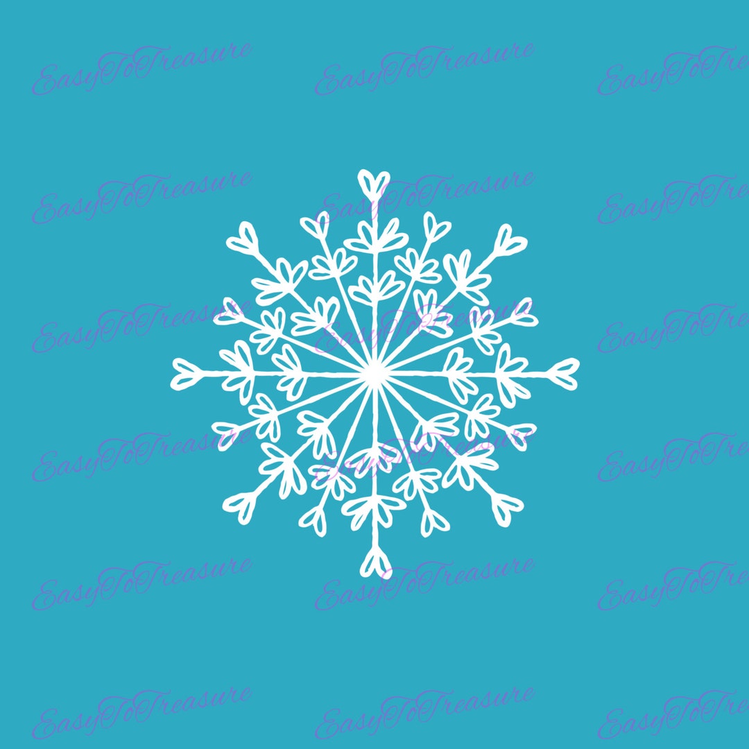 Digital Download Clipart - Snowflake 4 JPEG and PNG Files - Etsy