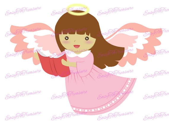 Digital Download Clipart Angel Christmas Angel Angel 2 | Etsy