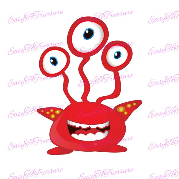 Red Alien Clipart