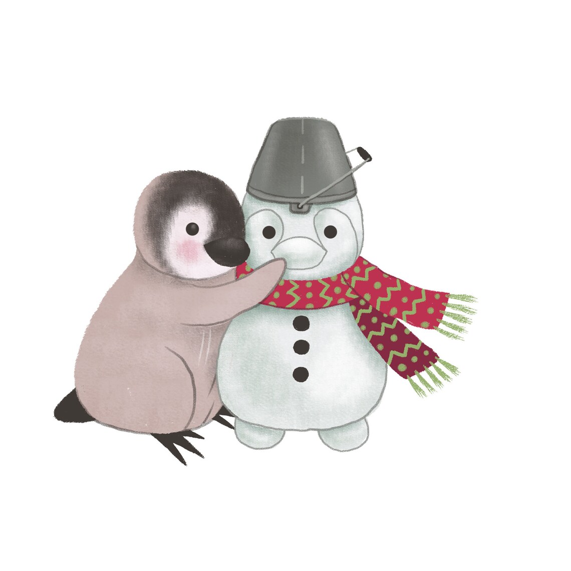 Cute Penguins Clip Art, Christmas Penguin Clipart, Holiday Penguin Clip ...