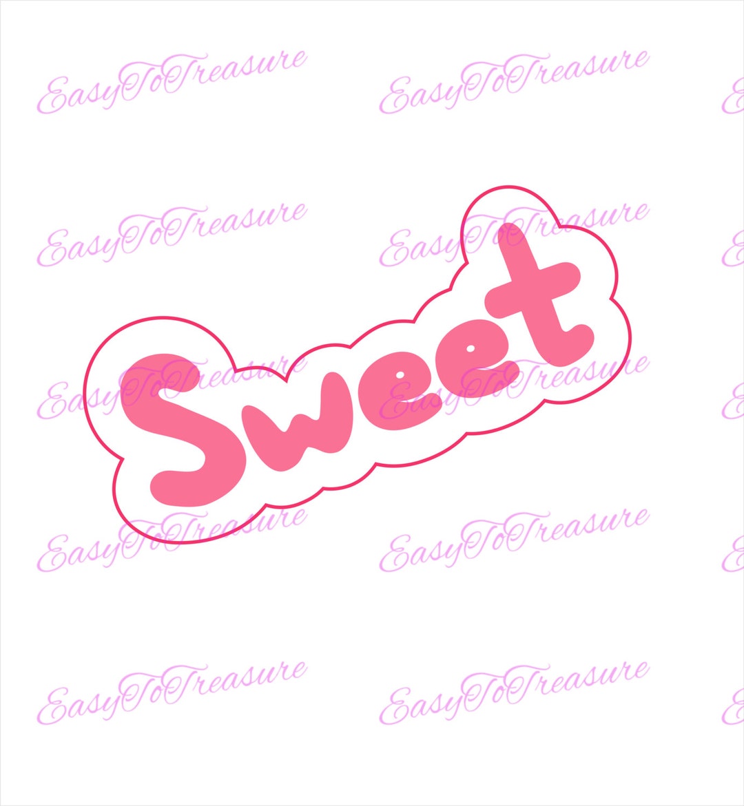 Digital Download Clipart – Sweet Bubble Text JPEG and PNG Files - Etsy