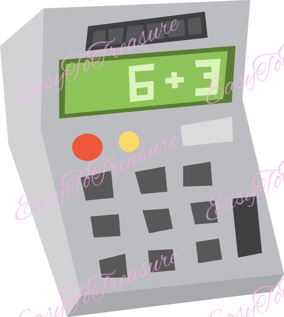 Digital Download Clipart – Calculator, Back to School Supplies JPEG and ...