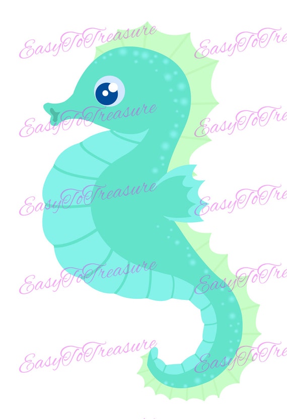 Baby Seahorse Clip Art