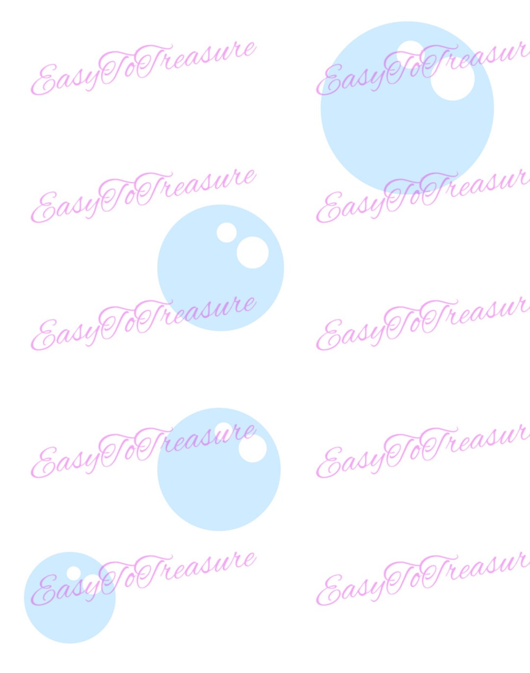 Digital Download Clipart – Blue Bubbles 1 JPEG and PNG Files - Etsy