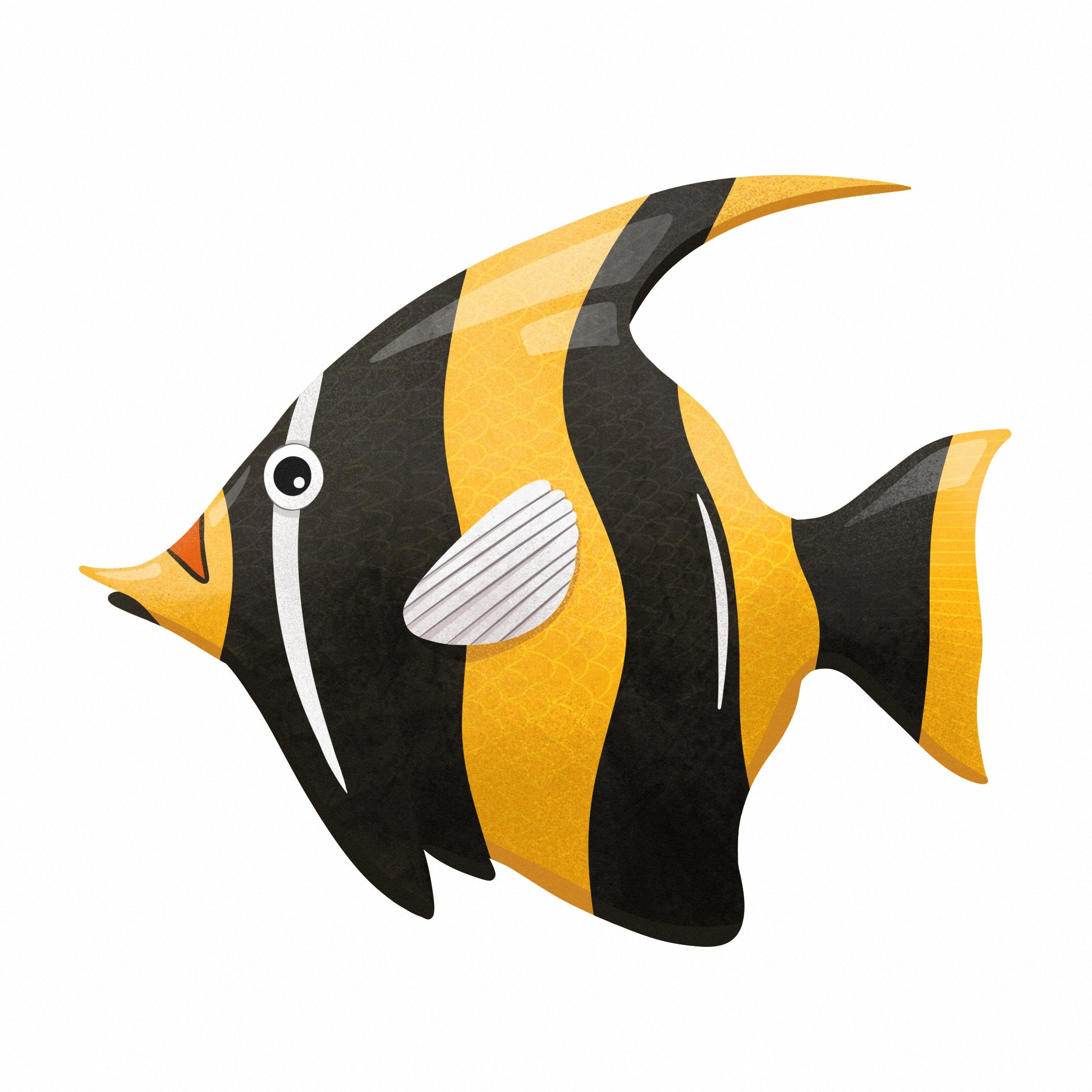 Digital Download Clipart – Variety of Beautiful Tropical Fish Ready for ...