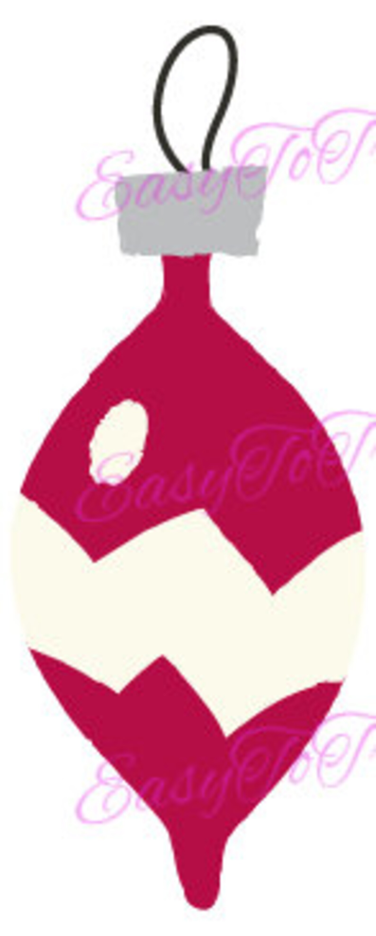 Digital Download Clipart – Christmas Tree Ornament Clipart Design JPEG ...
