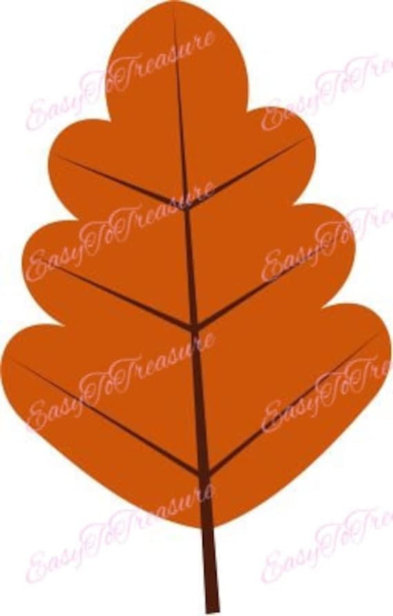 Digital Download Clipart Fall Autumn Leaf JPEG and PNG Files | Etsy