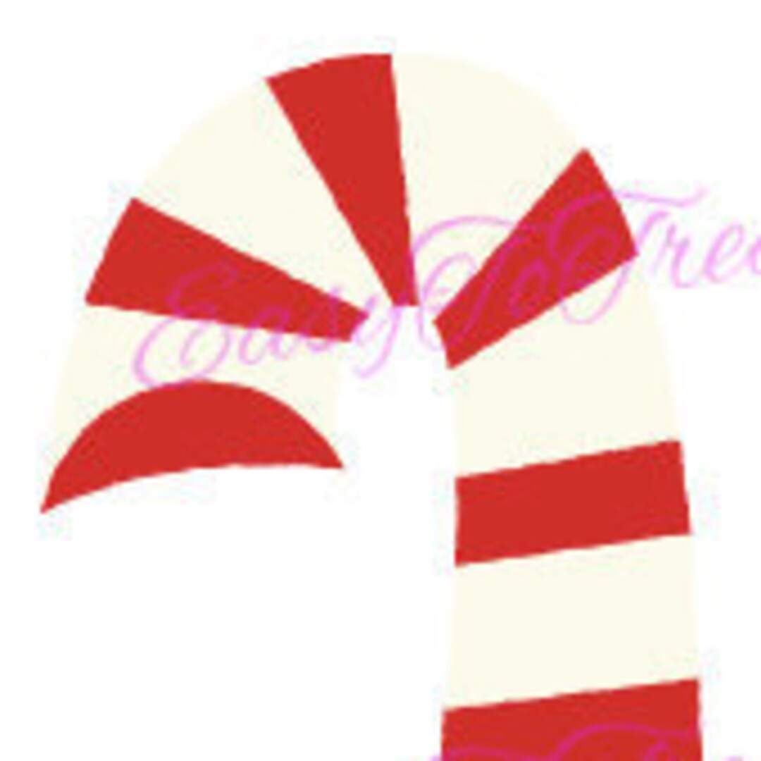 Digital Download Clipart – Christmas Candy Cane Clipart Design JPEG and ...