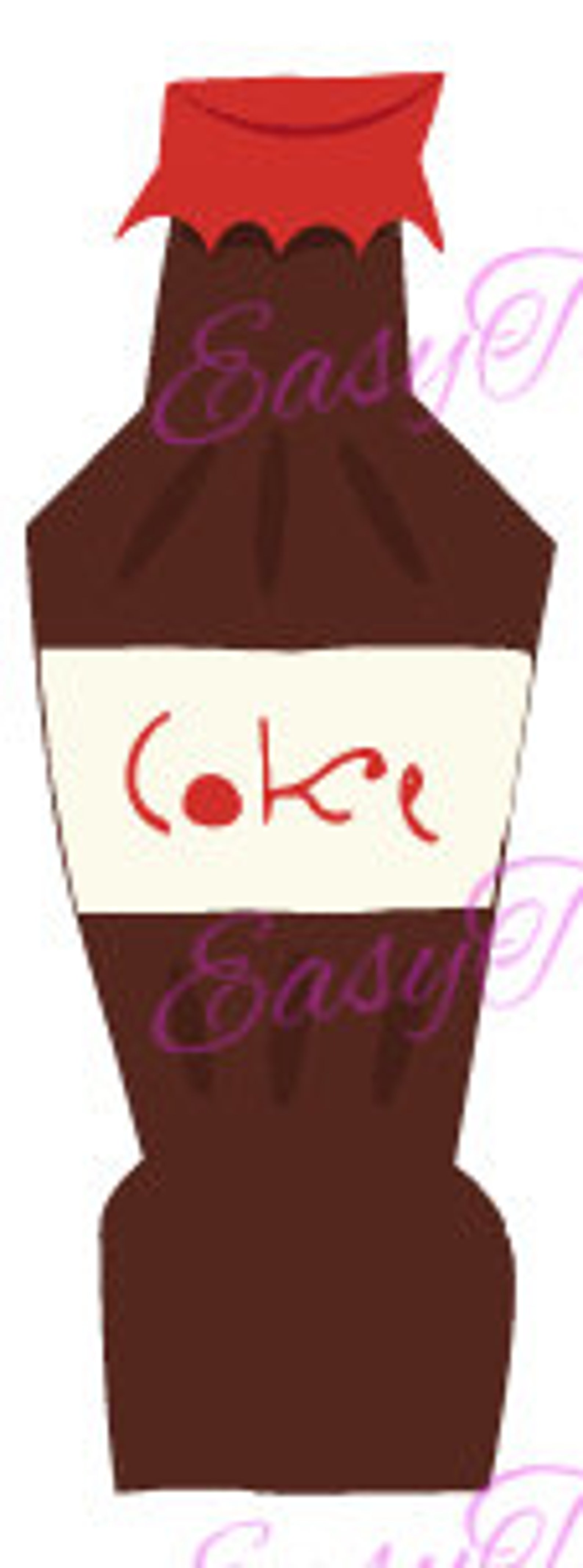 Digital Download Clipart – Coke Bottle Clipart Design JPEG and PNG ...