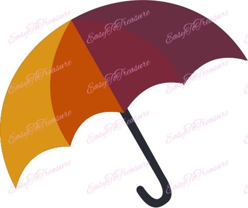 Digital Download Clipart – Rainy Weather Umbrella JPEG and PNG Files - Etsy