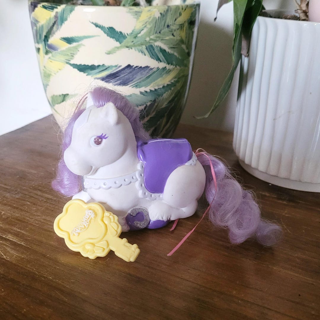 Vintage Pony 1990's Keyper Baby Glitter Pony With Comb, Tonka, Retro ...