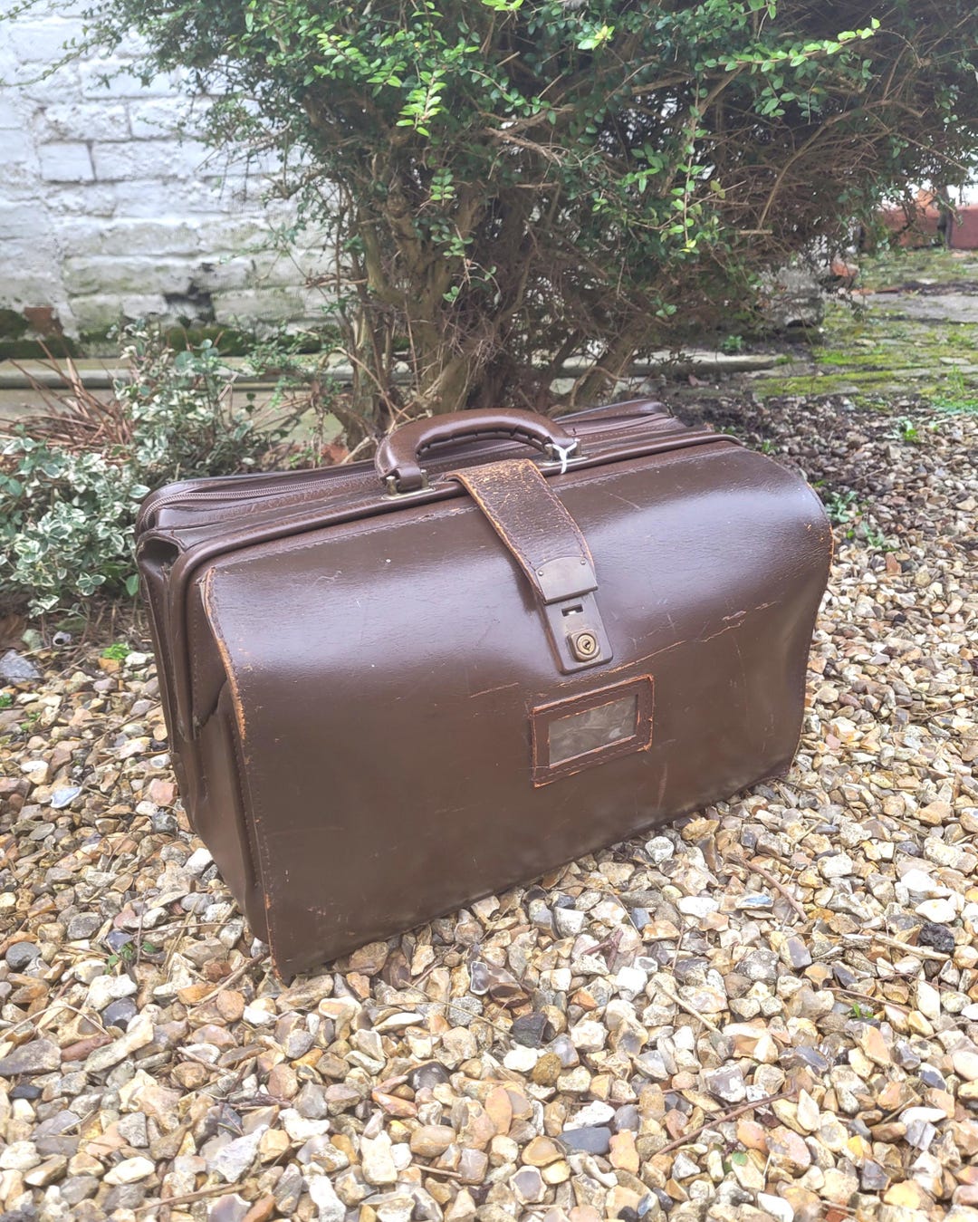 Vintage Doctors Bag ~ Large 1940's Brown Leather Doctors Satchel ...
