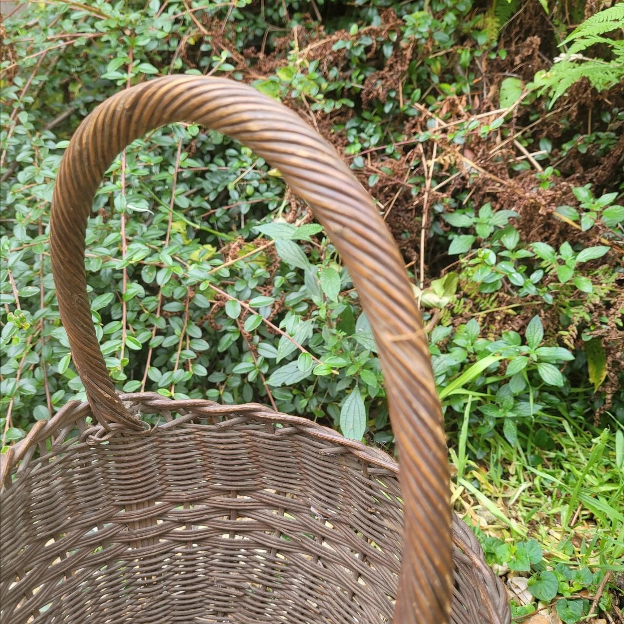 Antique Basket ~ Edwardian Handwoven Carry Fruit Picker, Beautiful ...
