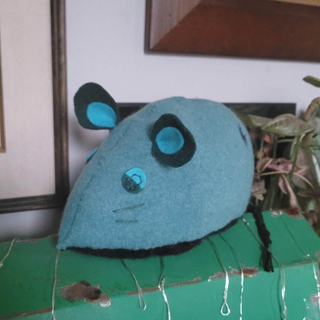 Novelty Mouse ~ Large Handmade Novelty Cat Toy, Unique Wool Stuffed ...