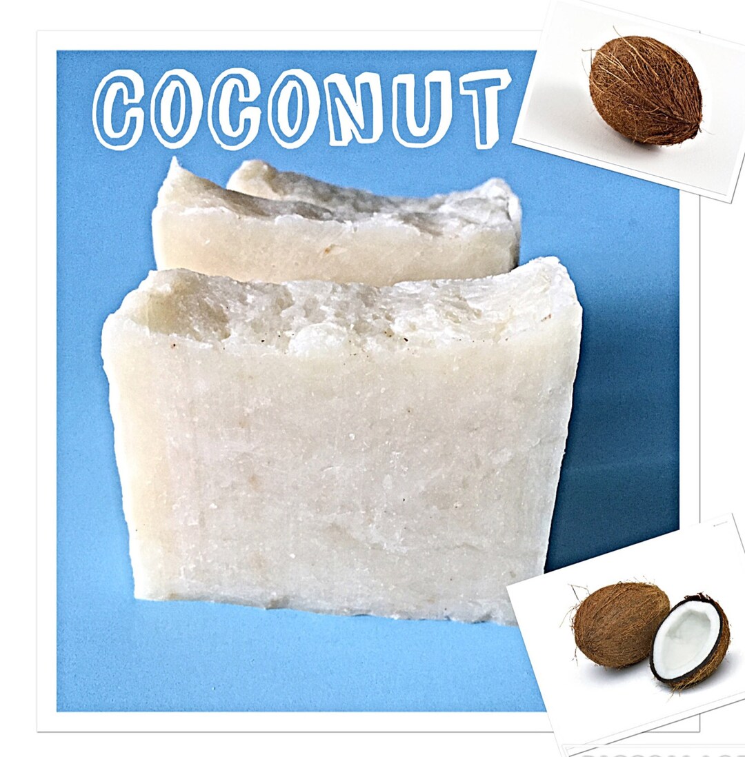 COCONUT NATURAL HOMEMADE Soap Bar With Clay, Soaps, Handmade Soap ...