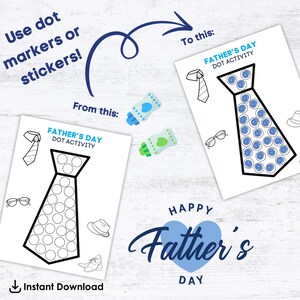 Father’s Day Dot Marker Printable Bundle | 5 Dot Marker Worksheets ...