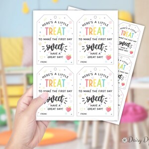 Back to School Tag Printable | A Little Treat to Make the First Day ...