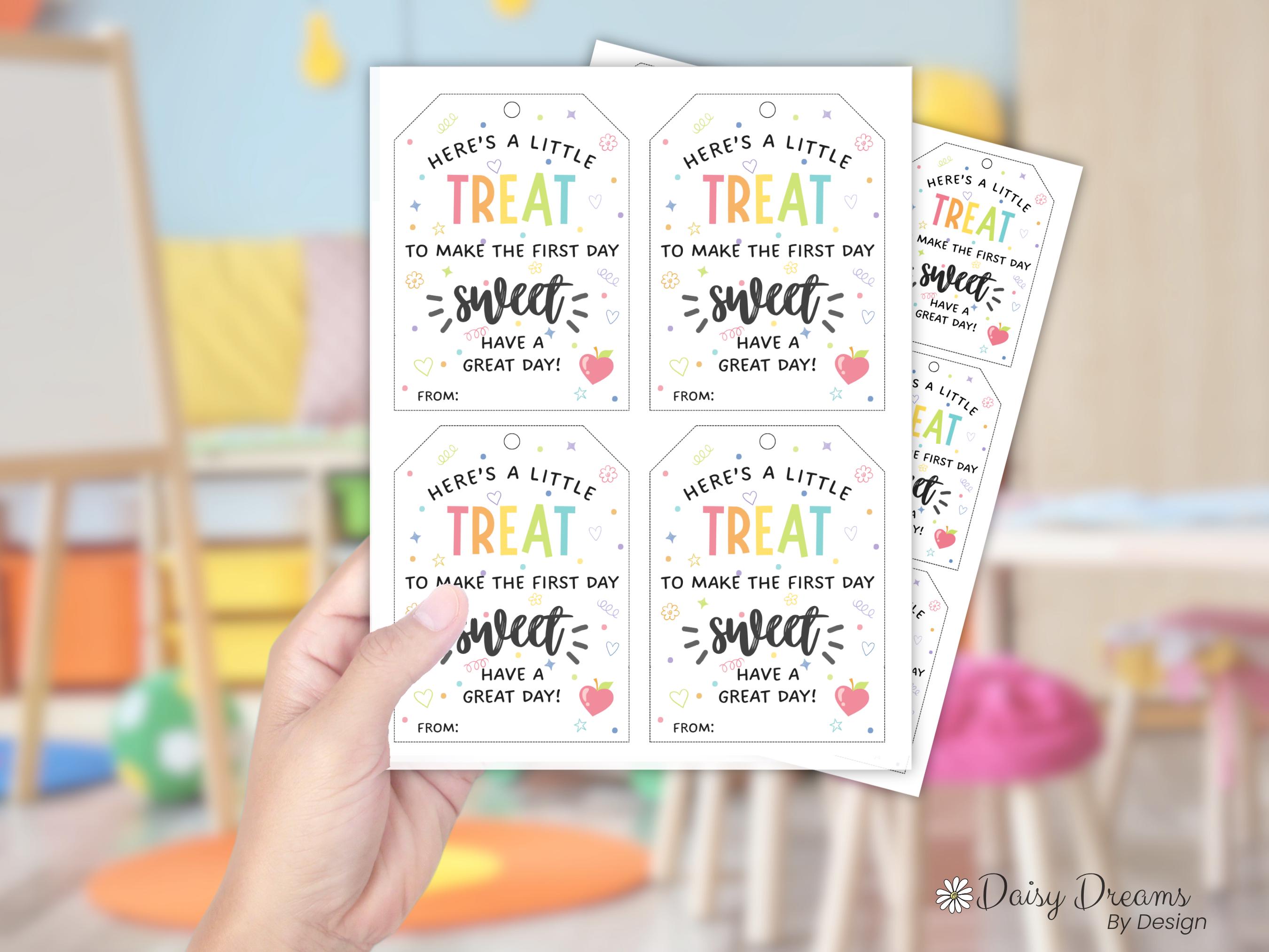 Back to School Tag Printable | A Little Treat to Make the First Day ...