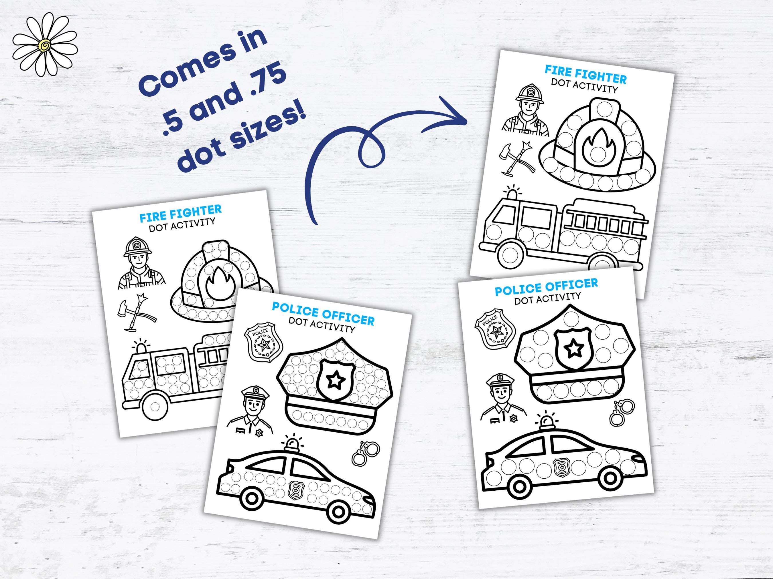 Community Helper Dot Marker Bundle, Printable Dot Marker Pages, Dot ...