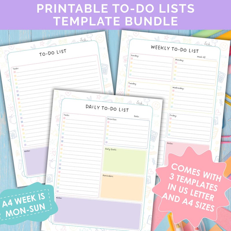 Printable Teacher Todo List - Etsy