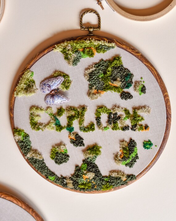 EXPLORE Moss Embroidery Pattern PDF - Etsy
