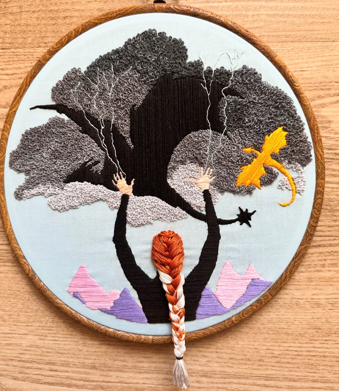 Fourth Wing Embroidery Pattern - Hand Embroidery PDF Download - Violet ...