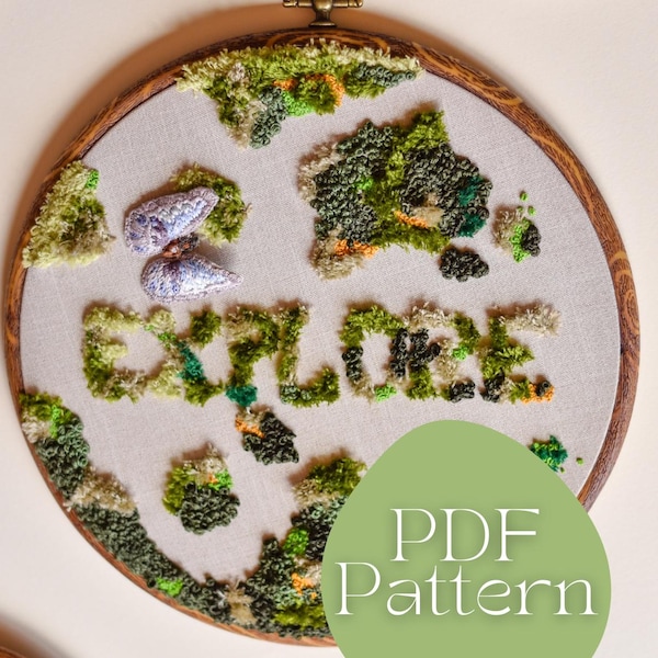 How to Make a Moss Embroidery Tutorial Video - Etsy Canada