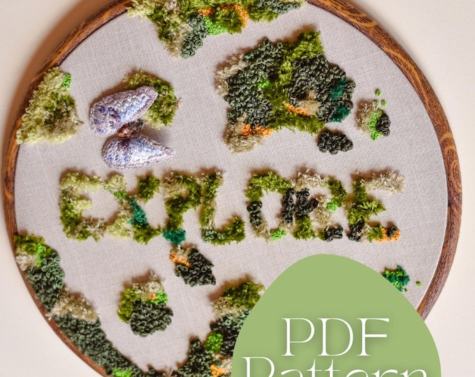 How to Make a Moss Embroidery Tutorial Video - Etsy Canada
