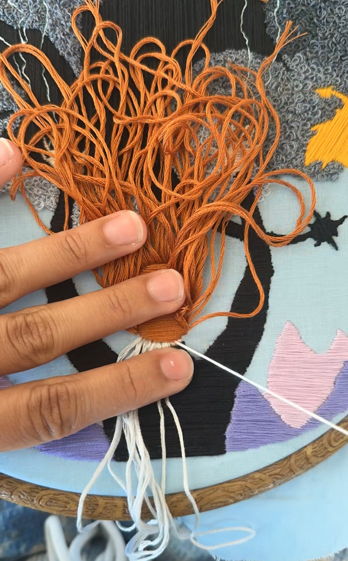 Fourth Wing Embroidery Pattern - Hand Embroidery PDF Download - Violet ...