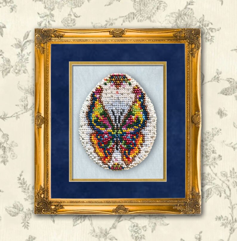 Beaded Iris Faberge Egg Advanced Beading DIY Holiday Bead - Etsy