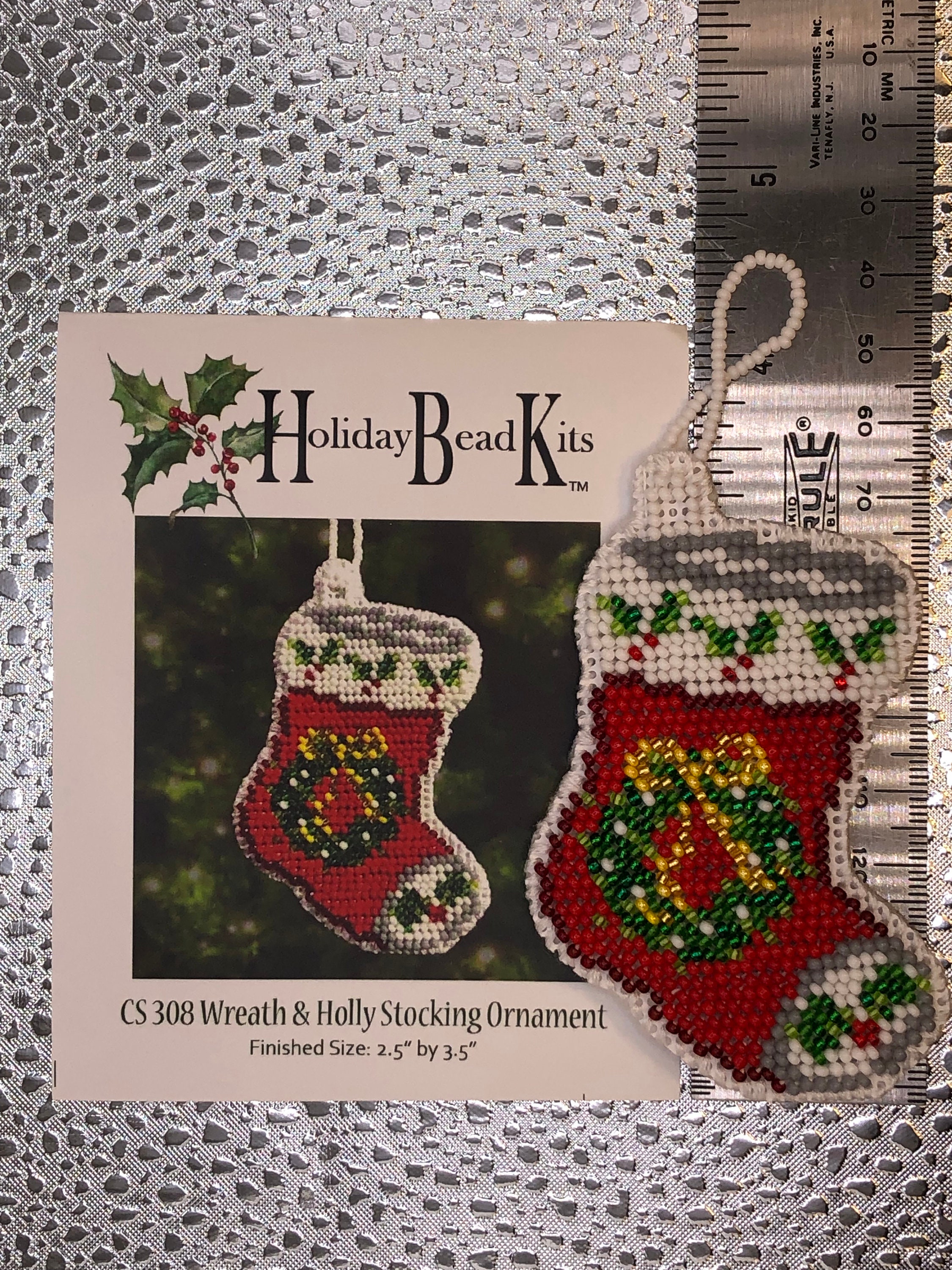 Holiday Bead Kits, DIY Beaded Ornaments Kits, Christmas Crafts, Wreath ...
