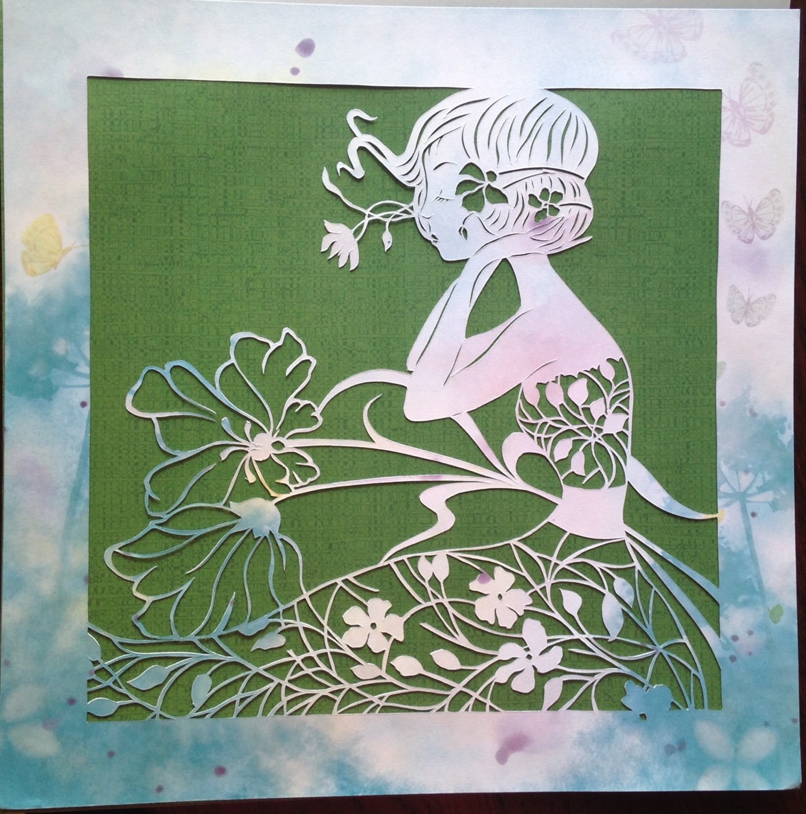 Paper Cut- Lady.. - Etsy