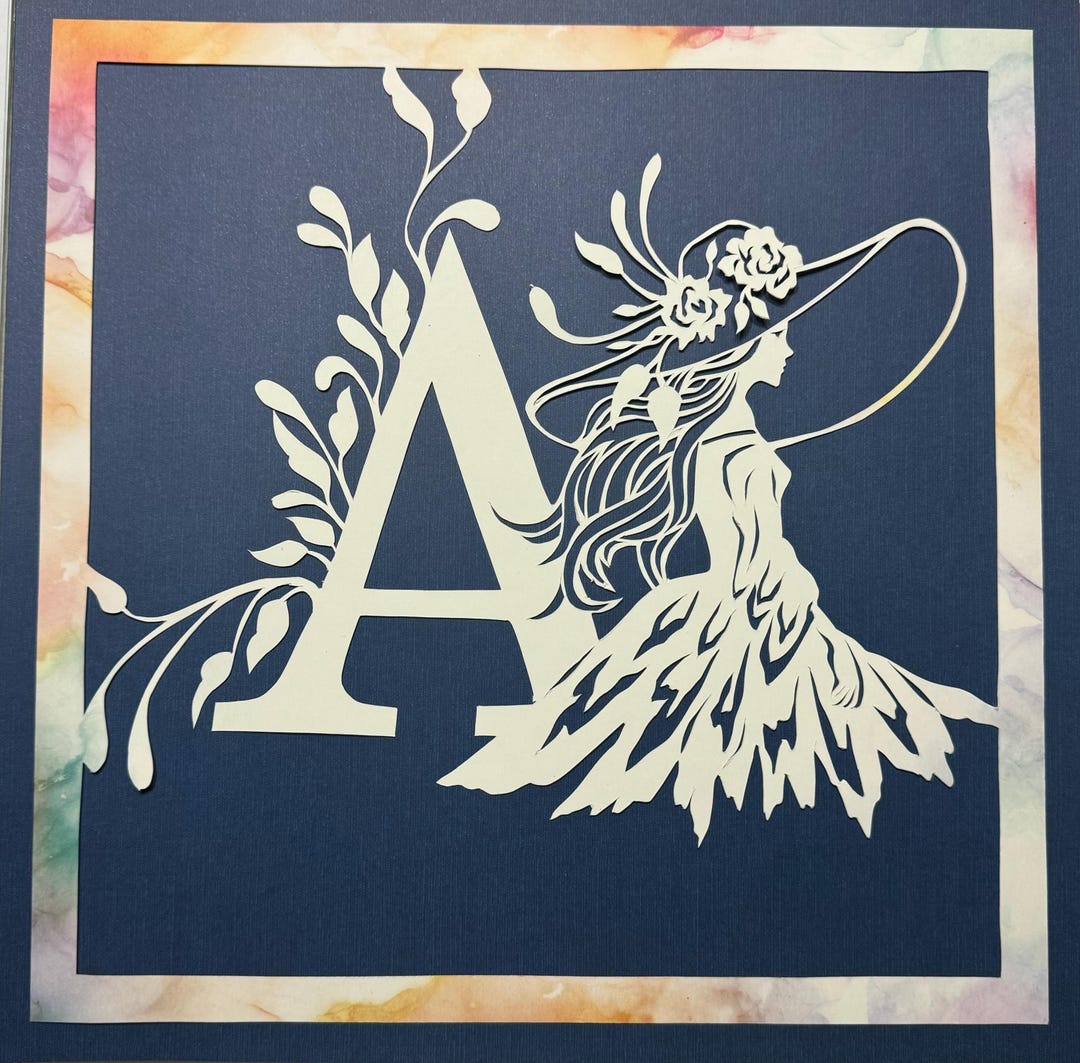 Hand Paper Cut -letter A - Etsy