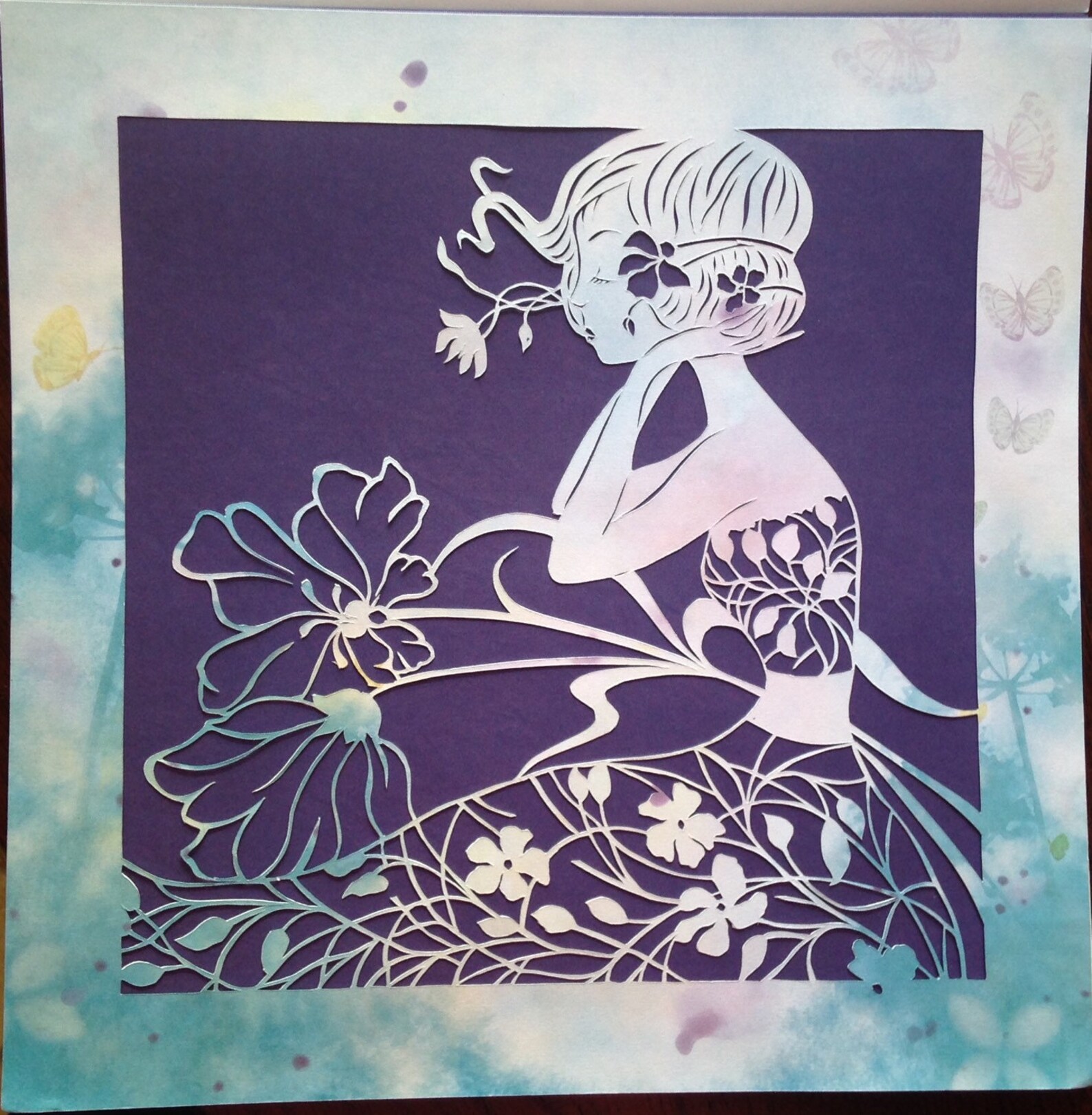 Paper Cut- Lady.. - Etsy