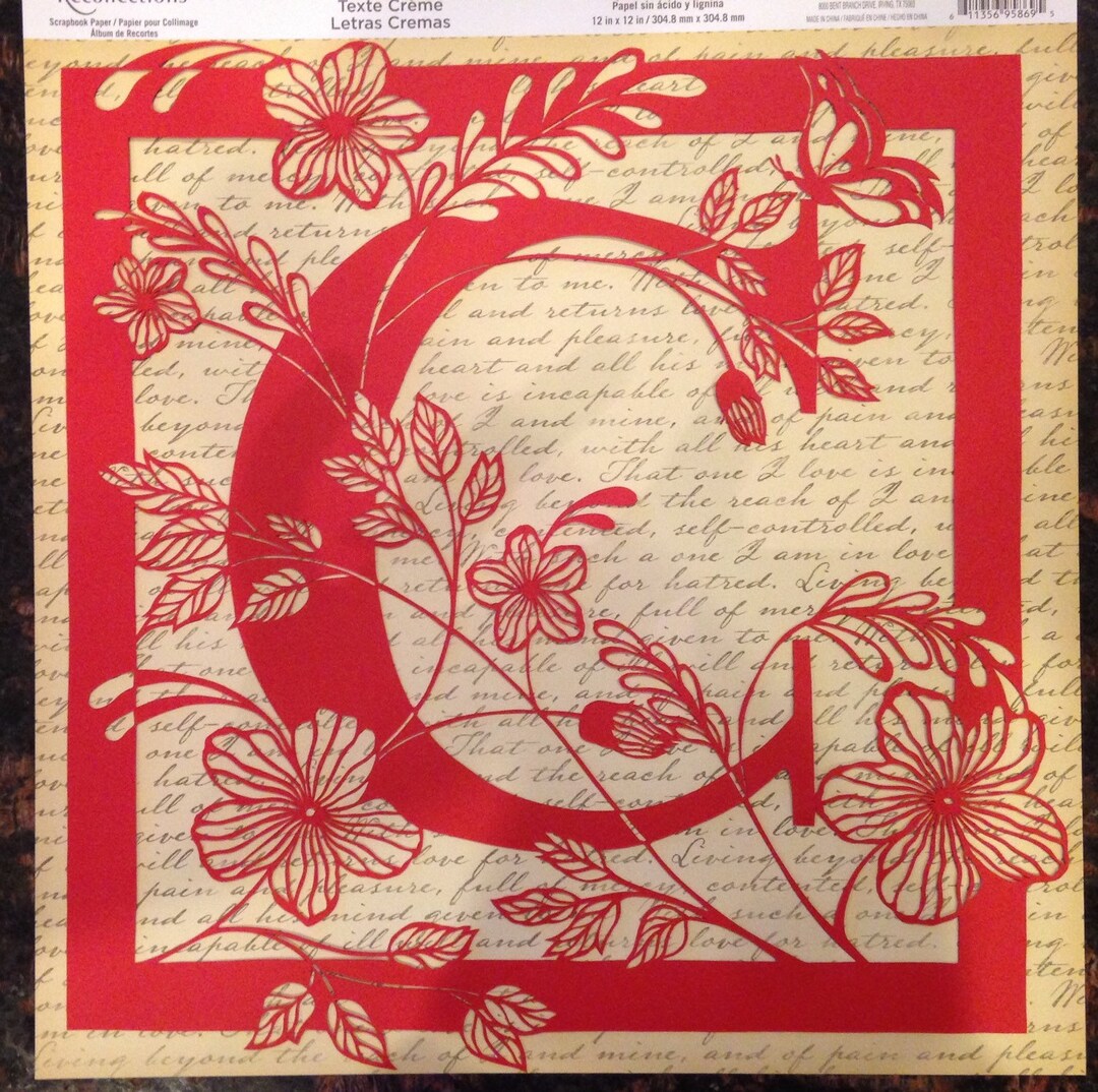 Hand Paper Cut- Letter C - Etsy