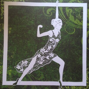Original Paper Cut-modern Dancing Girl - Etsy