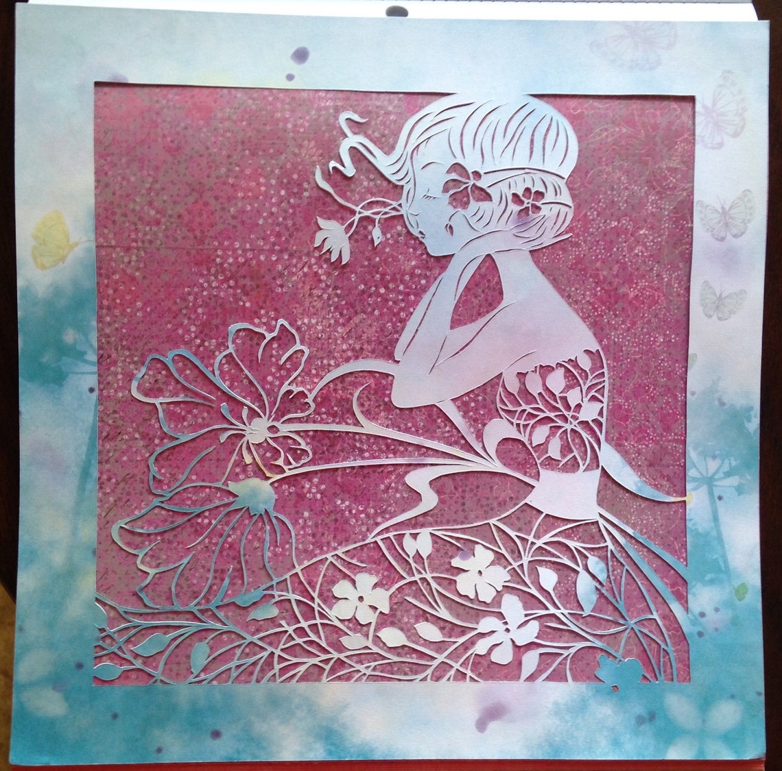 Paper Cut- Lady.. - Etsy