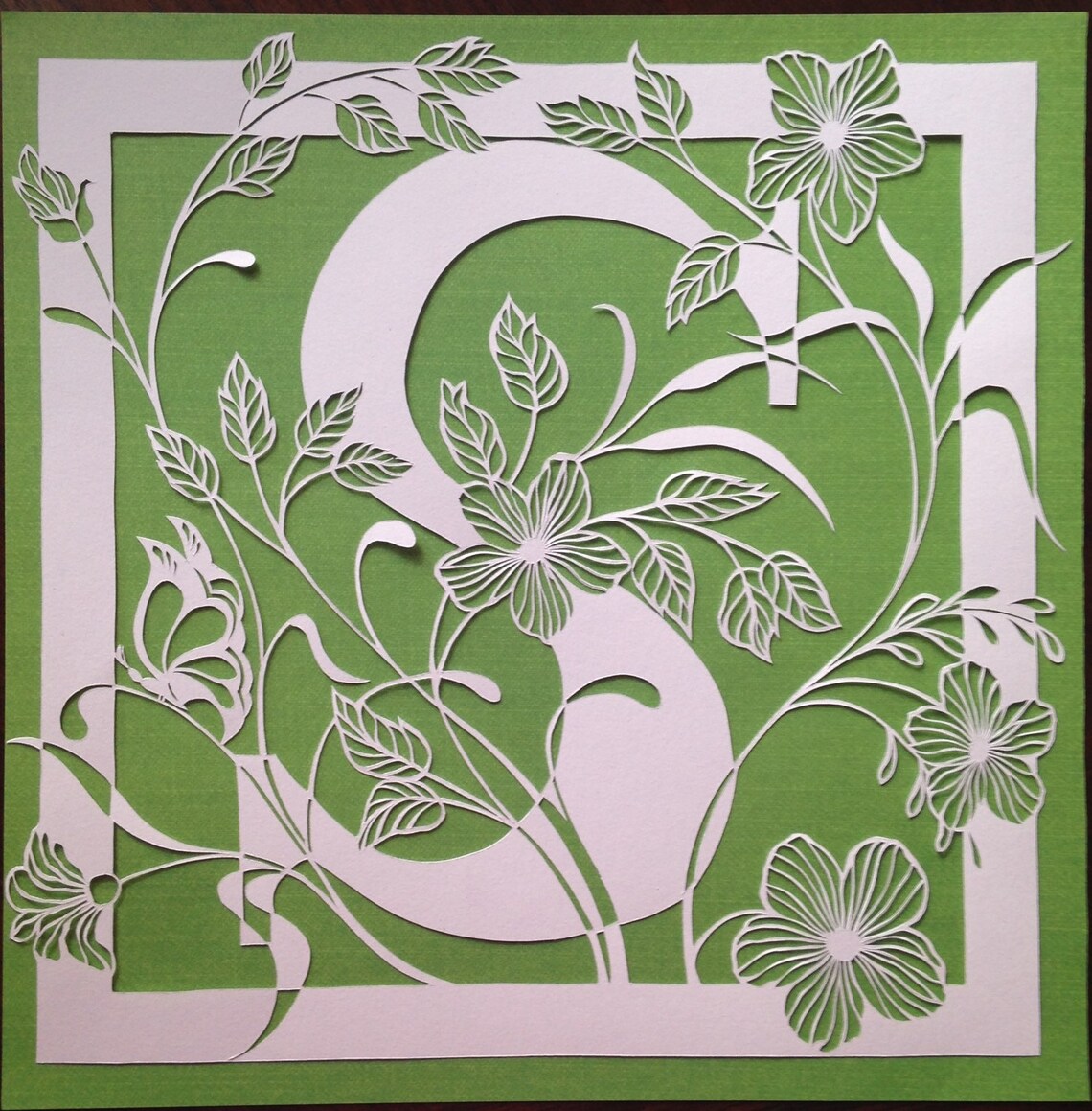 Hand Paper Cut Letter "s" - Etsy