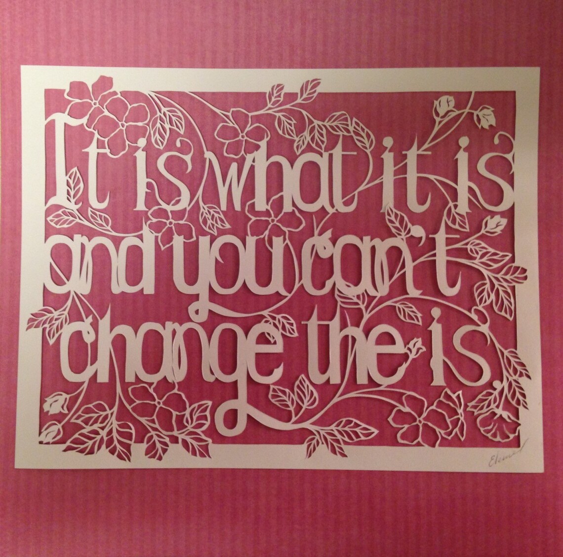 Custom Paper Cut-quote.. - Etsy