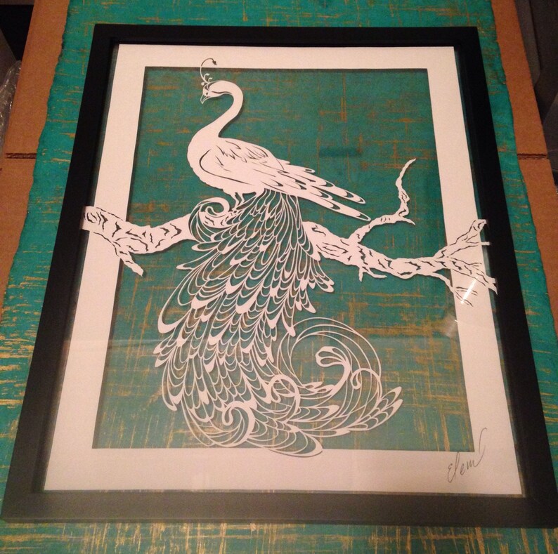 Original Paper Cut-peacock, Free Shipping for Paper Cut Only - Etsy