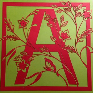 Custom Paper Cut -letter A - Etsy UK