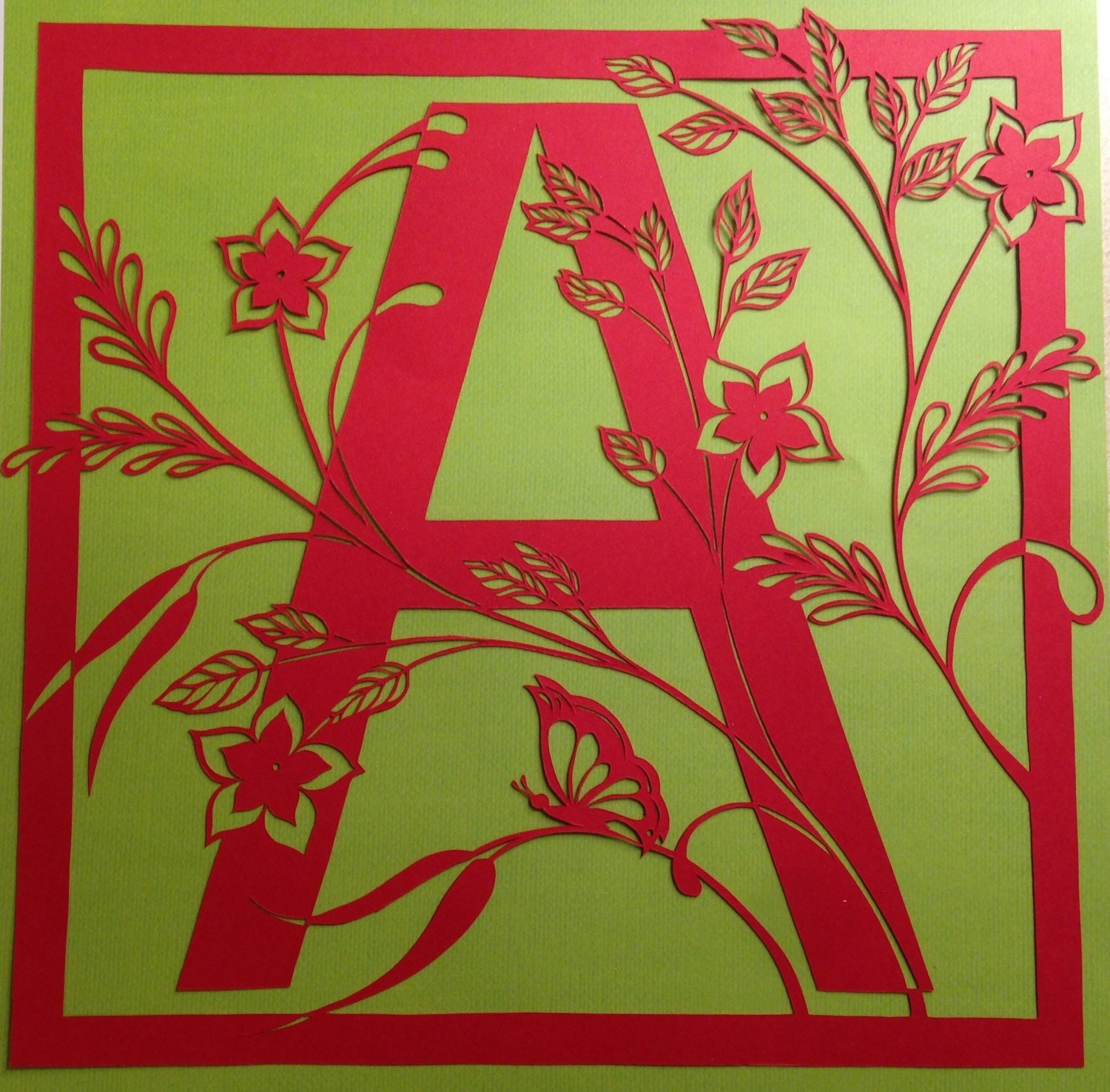 Custom Paper Cut -letter A - Etsy UK