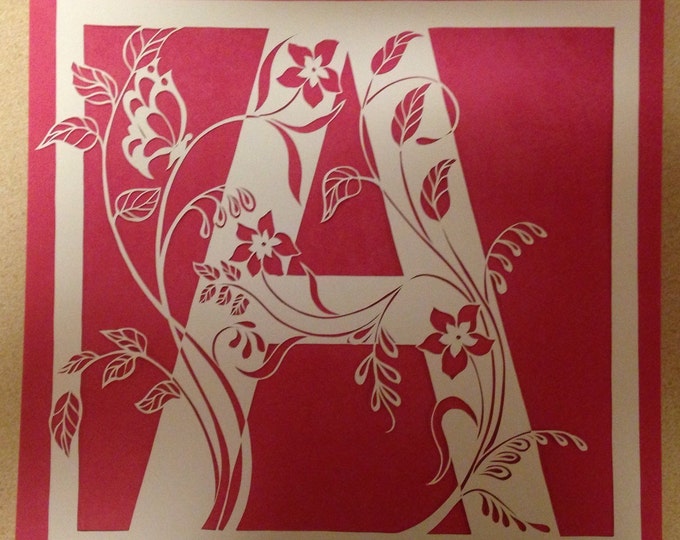 Original Paper Cut Letter a... - Etsy