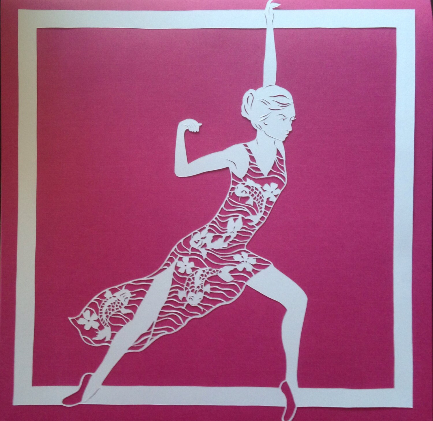 Original Paper Cut-modern Dancing Girl - Etsy