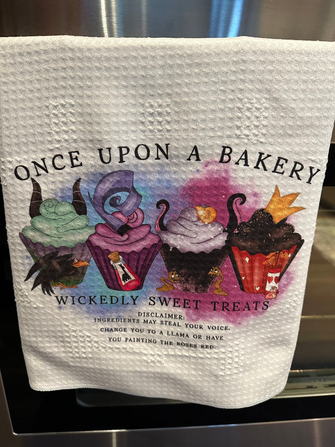 Once Upon a Time Bakery Villain Kitchen Dish Microfiber Waffle Weave ...