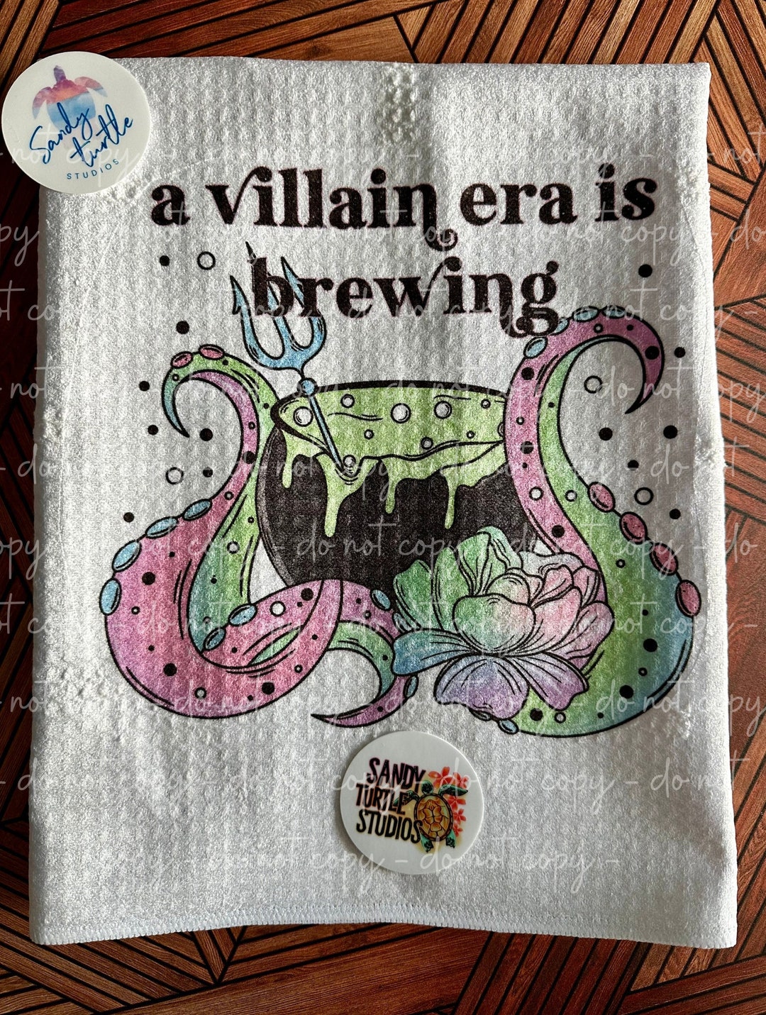 A Villain Era is Brewing Kitchen Dish Microfiber Waffle Weave Towel ...